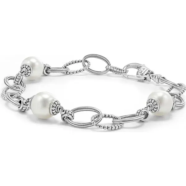 Lagos Luna Pearl Station Bracelet - Marine