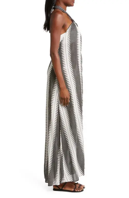 Elan Halter Neck Cover-up Maxi Dress