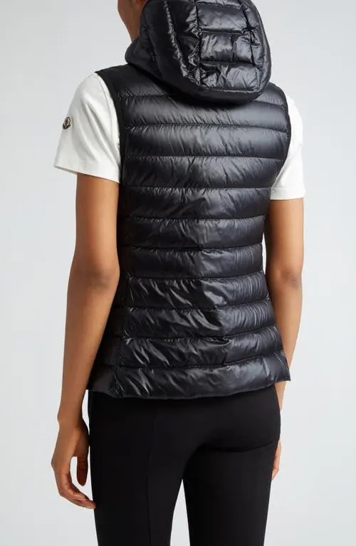 Moncler Glygos Hooded Down Vest - Black