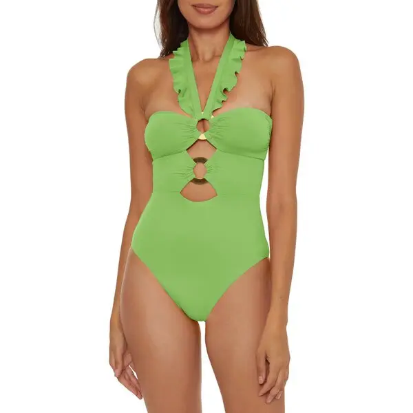 SOLUNA Strappy One-piece Swimsuit - Matcha