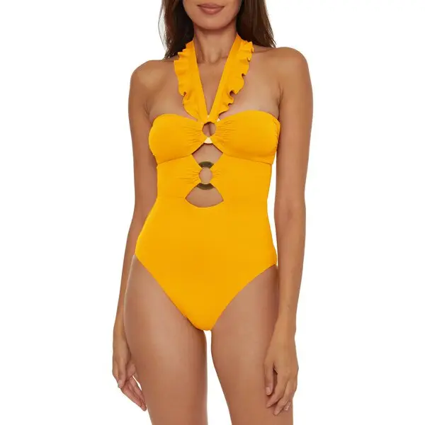 SOLUNA Strappy One-piece Swimsuit - Sunny