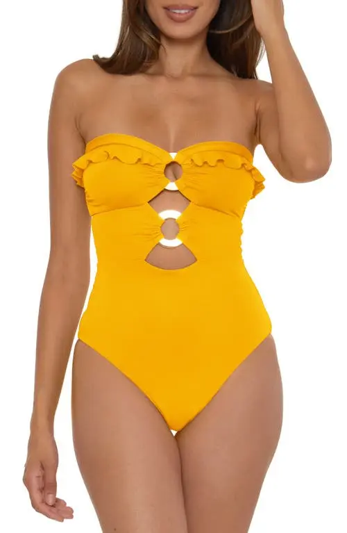 SOLUNA Strappy One-piece Swimsuit - Sunny