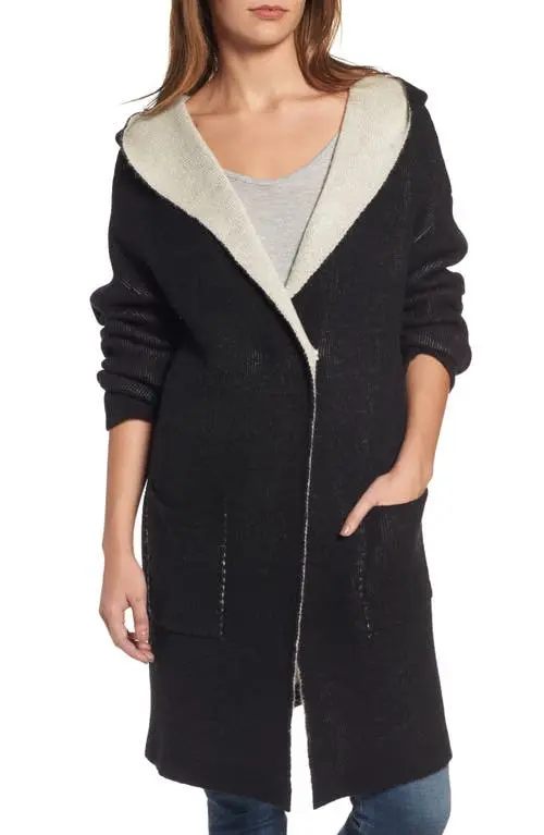 Blanknyc Hooded Knit Cardigan