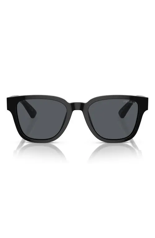 Prada 52mm Pillow Sunglasses - Black