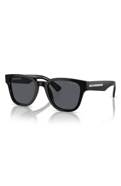 Prada 52mm Pillow Sunglasses - Black