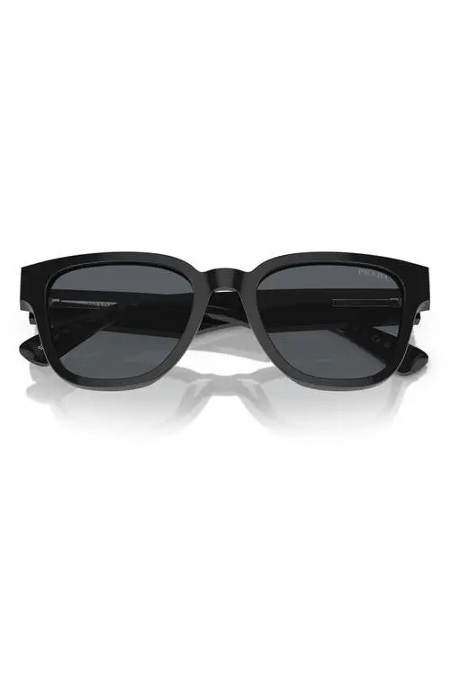 Prada 52mm Pillow Sunglasses - Black