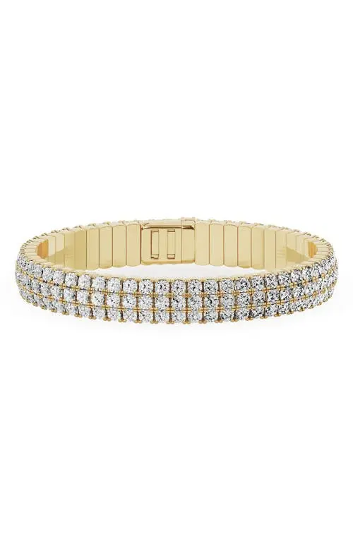 JENNIFER FISHER 18k Gold 21.54ctw Lab-created Diamond Bangle Bracelet - 18k Yellow Gold