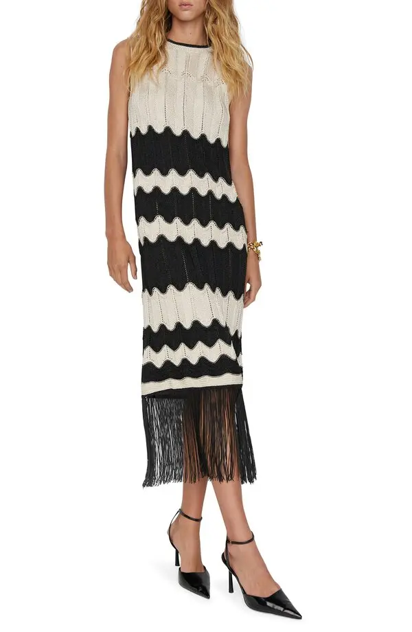white mini knit dress Clara Knit Mini Dress