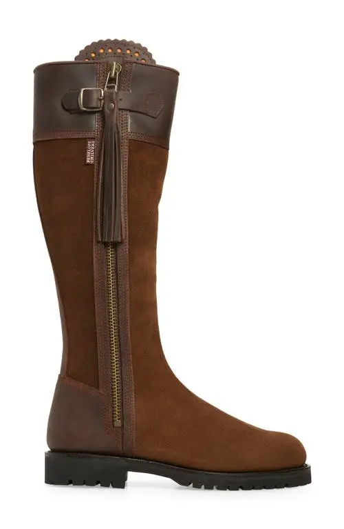 Penelope Chilvers Inclement Long Tassel Waterproof Knee High Boots - Dark Oak