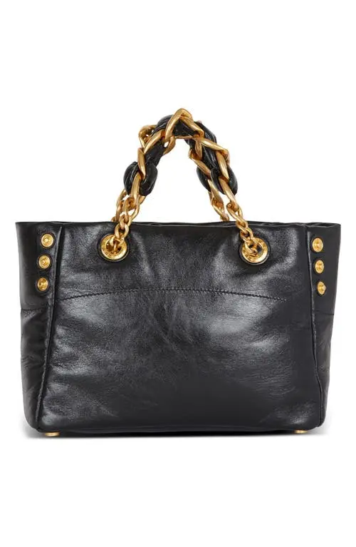 Balmain Small 1945 Soft Crinkle Leather Tote