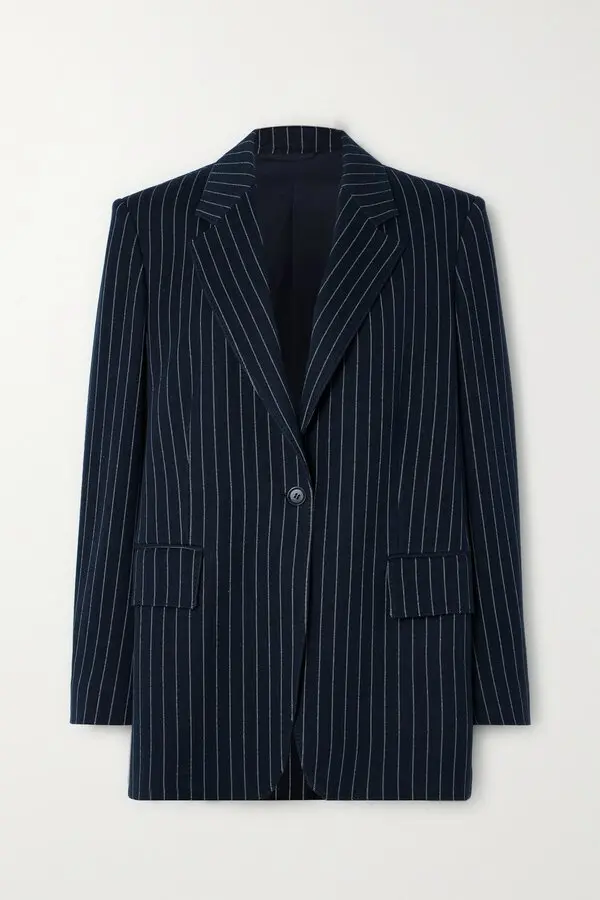 Max Mara Aceri Pinstriped Blazer
