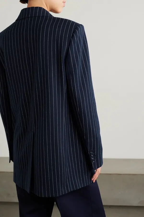 Max Mara Aceri Pinstriped Blazer