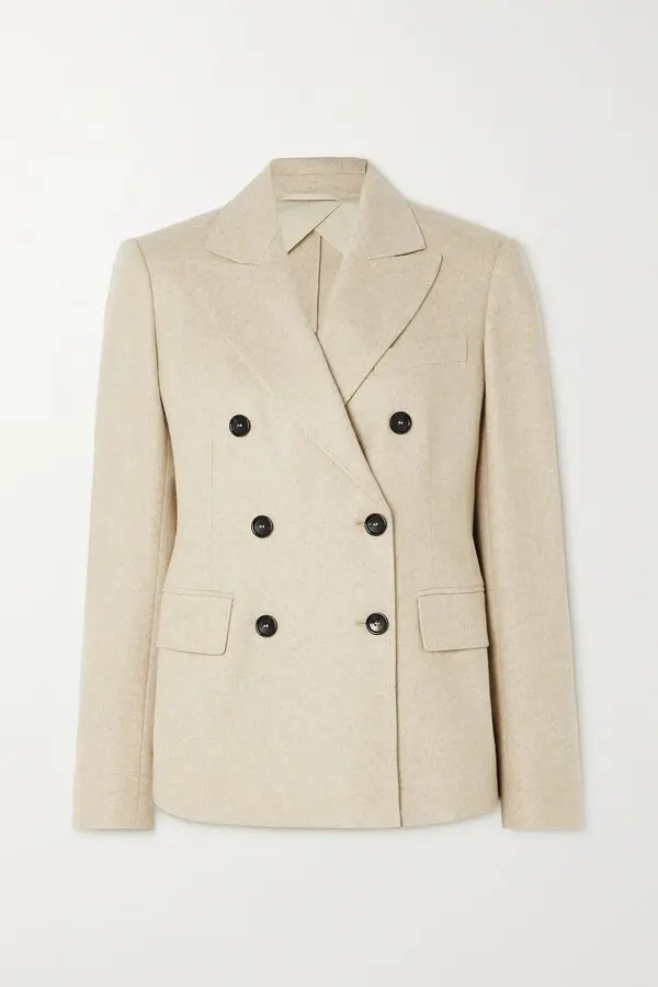 Max Mara Calata Double-breasted Cashmere Blazer