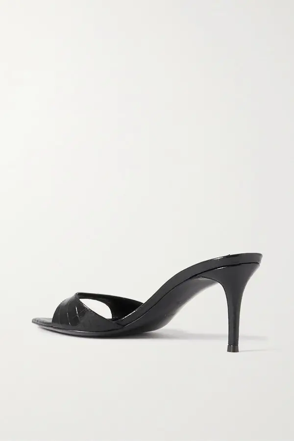 GIUSEPPE ZANOTTI Quasimodo Croc-effect Leather Sandals