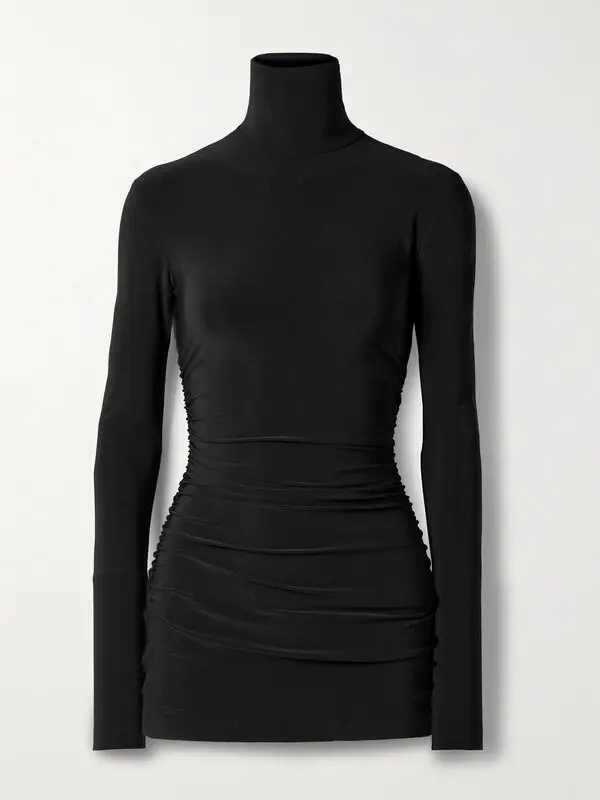 Norma Kamali Pickleball Ruched Mini Dress