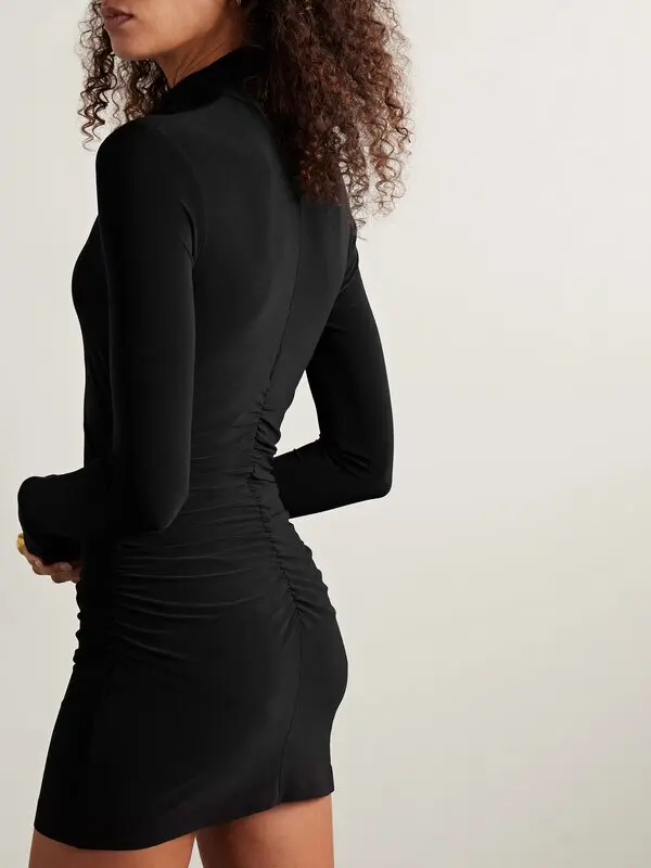 Norma Kamali Pickleball Ruched Mini Dress