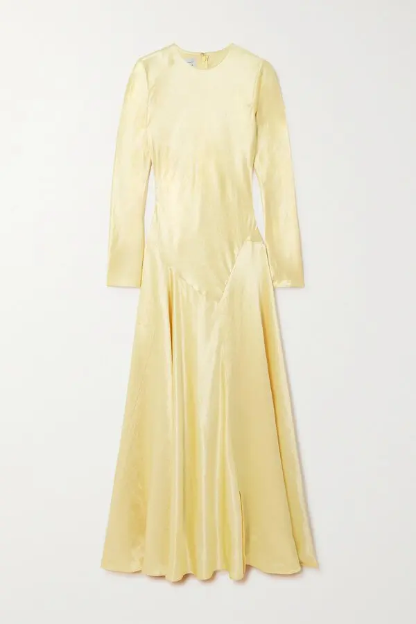 ABADIA - Abadia Yara Hammered-satin Gown