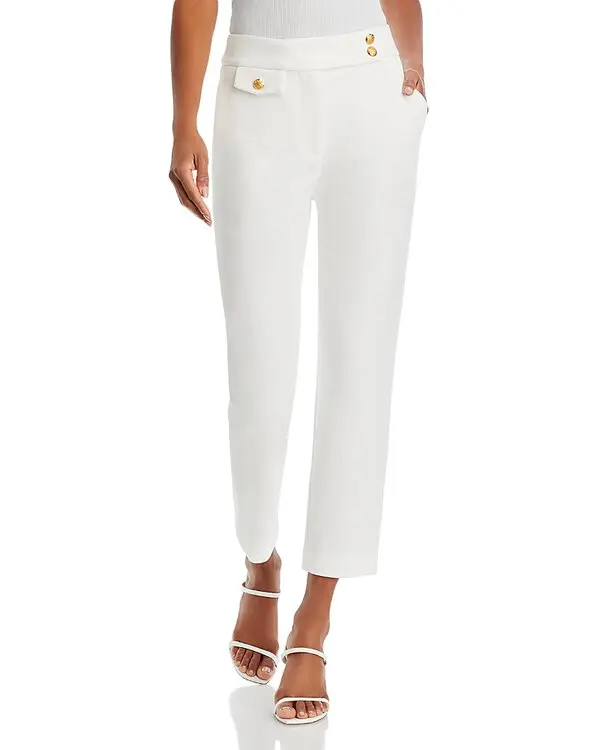 Veronica Beard Renzo Trousers - Off White/gold