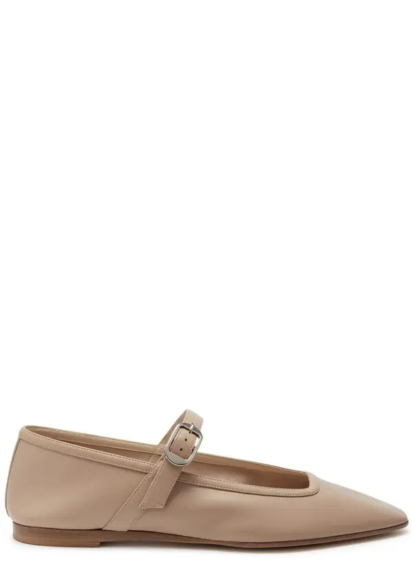 Le Monde Beryl Lea Leather Mary Jane Ballet Flats