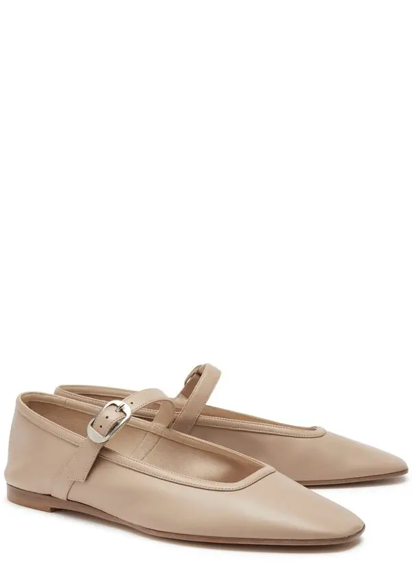 Le Monde Beryl Lea Leather Mary Jane Ballet Flats