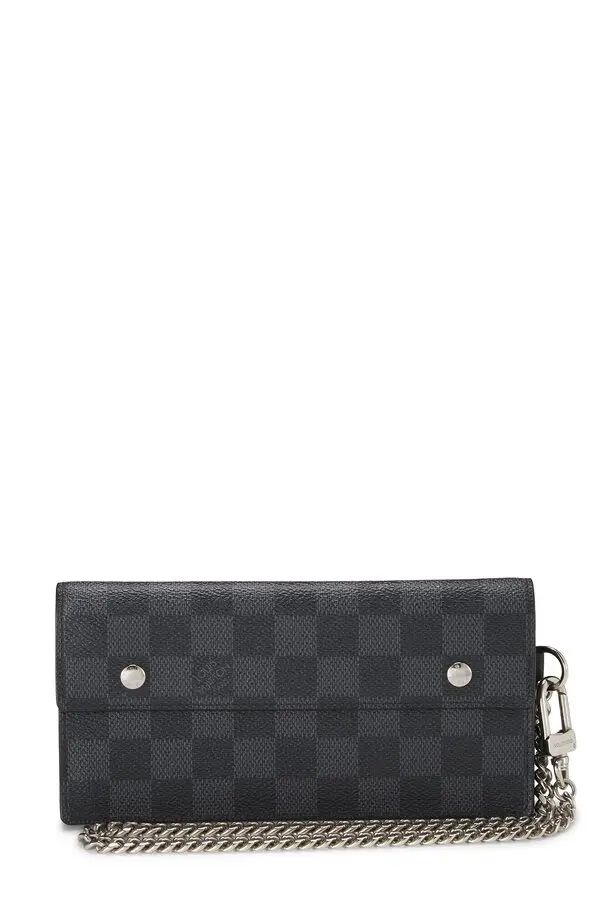 LOUIS VUITTON Damier Graphite Accordeon Wallet - Black