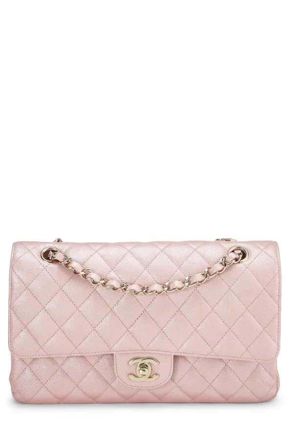 Chanel Iridescent Quilted Caviar Classic Double Flap Medium