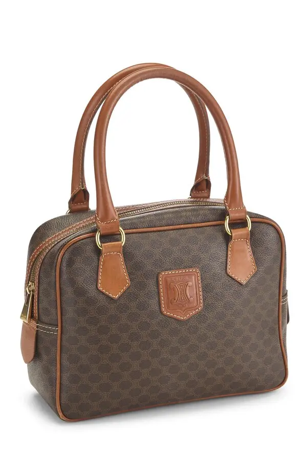 Celine Coated Canvas Macadam Handbag