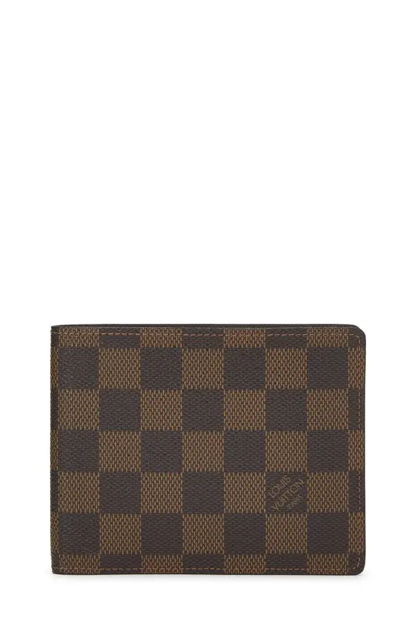 LOUIS VUITTON Damier Ebene Florin Wallet - Brown