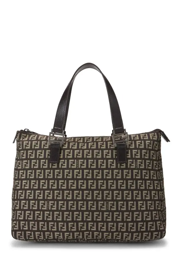 Fendi Zucchino Handbag - Brown