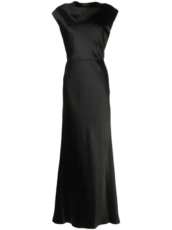 Amsale Cowl-neck Maxi Dress
