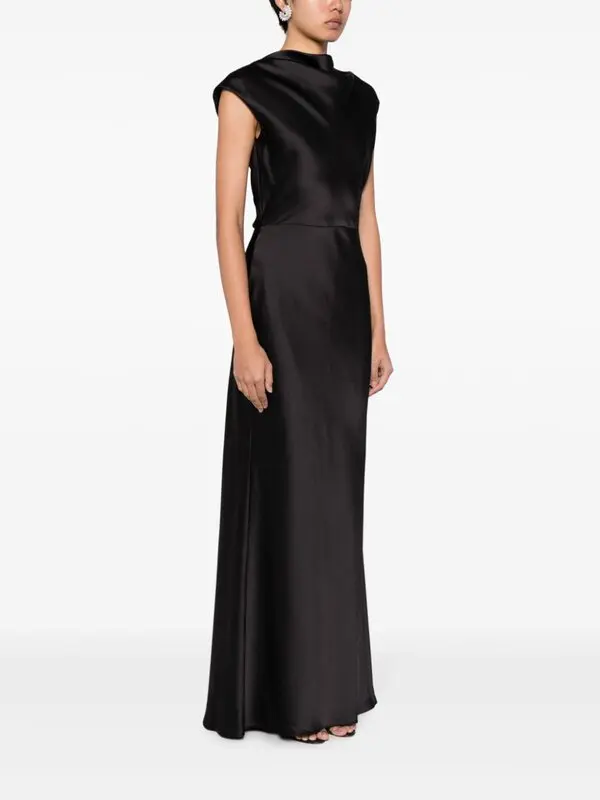 Amsale Cowl-neck Maxi Dress