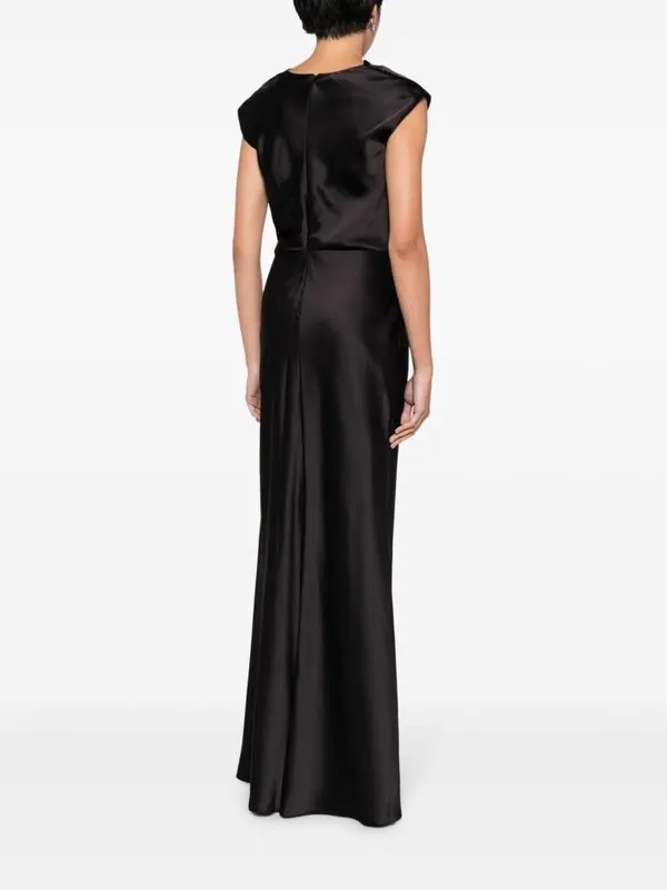 Amsale Cowl-neck Maxi Dress
