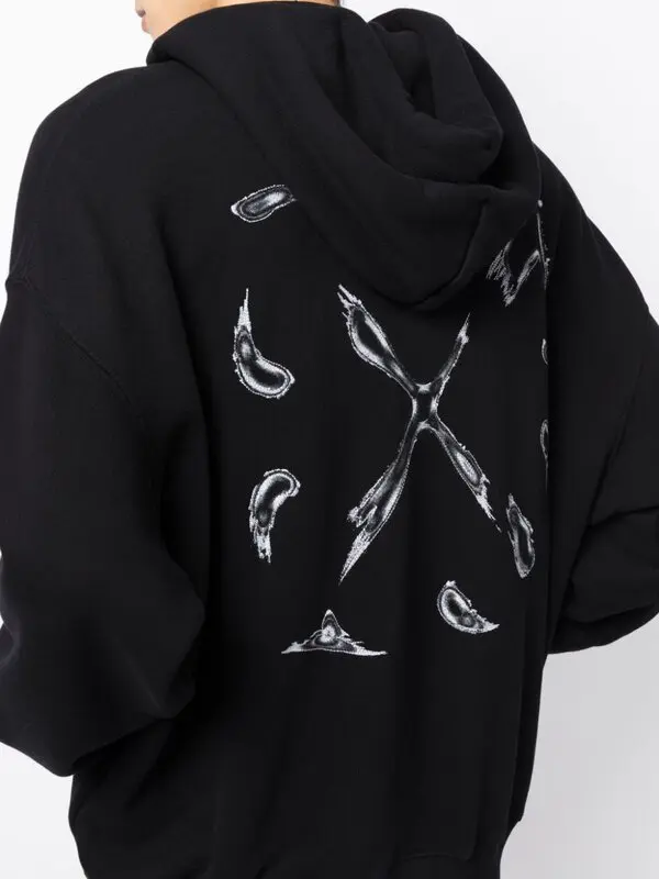 Off-White Noise Arrow Drawstring Hoodie