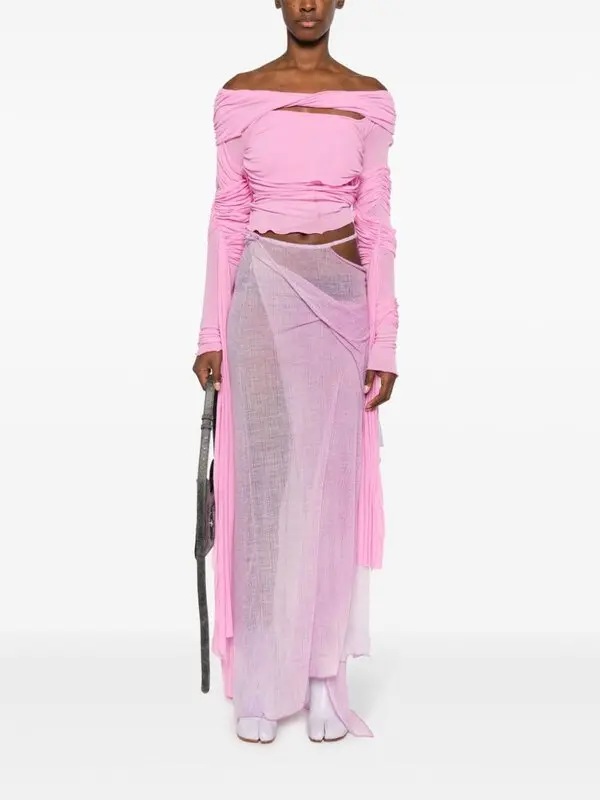 Acne Studios Draped Wrap Maxi Skirt