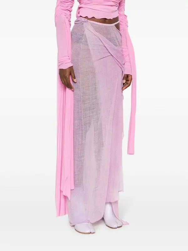 Acne Studios Draped Wrap Maxi Skirt