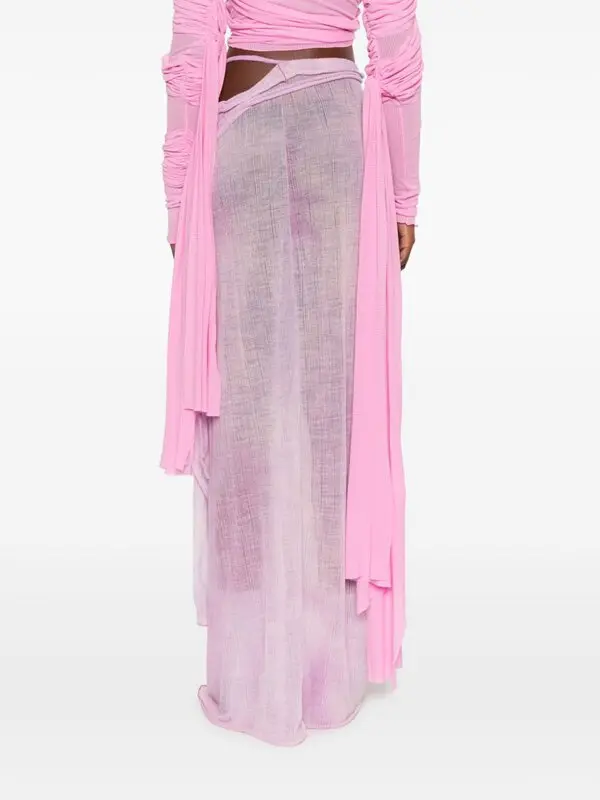 Acne Studios Draped Wrap Maxi Skirt