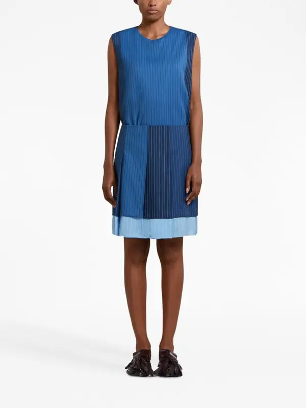 Marni Pinstripe Virgin Wool Miniskirt