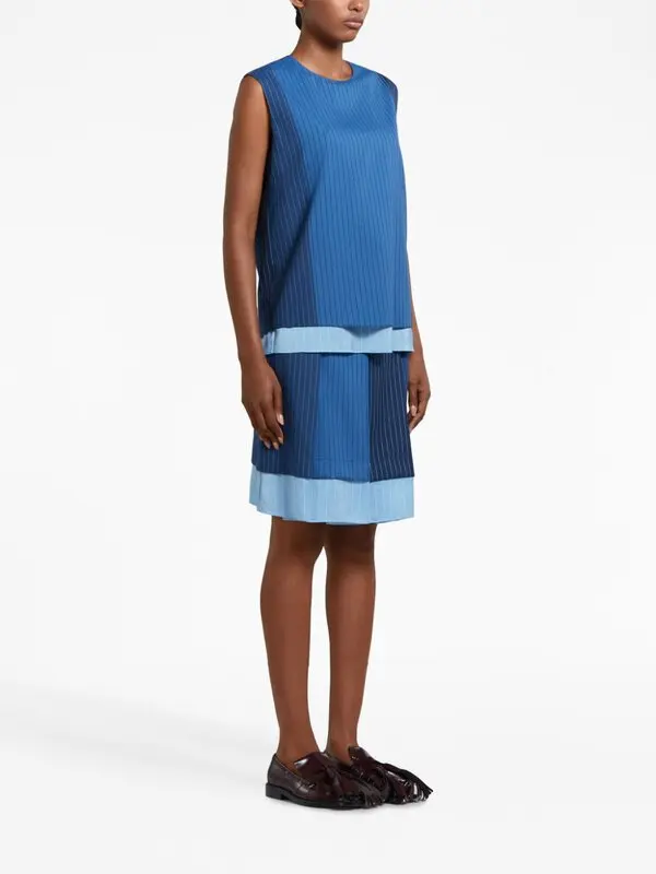 Marni Pinstripe Virgin Wool Miniskirt