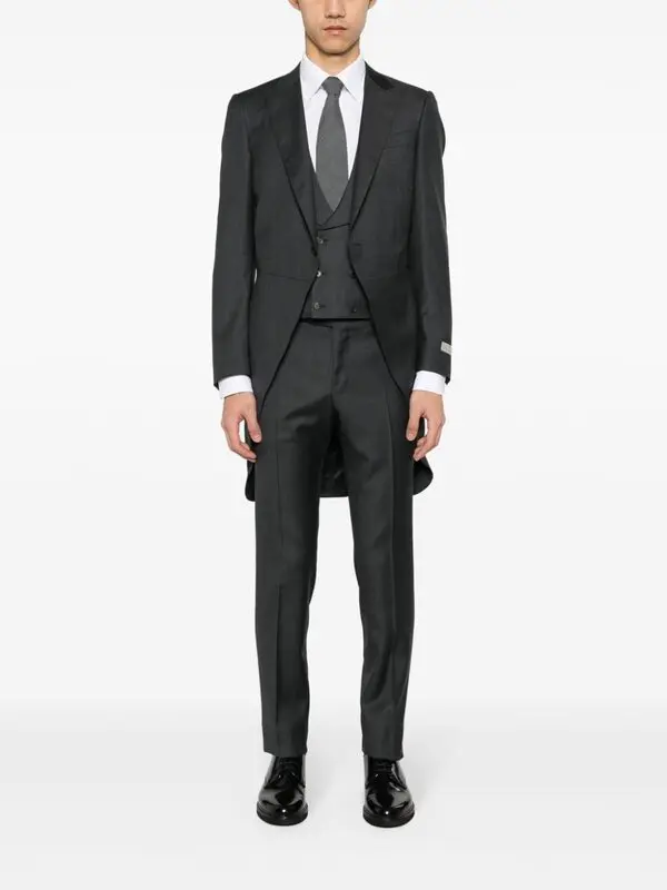 Canali Single-breasted Wool Suit - Grey