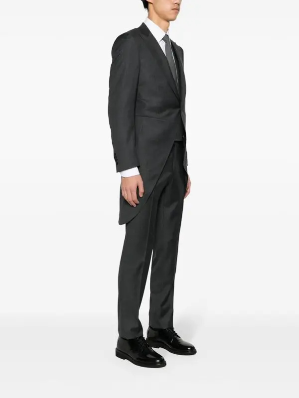 Canali Single-breasted Wool Suit - Grey