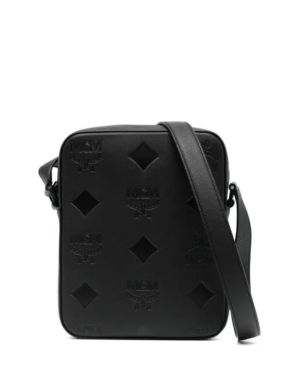Mcm Klassic Monogram Leather Crossbody Bag