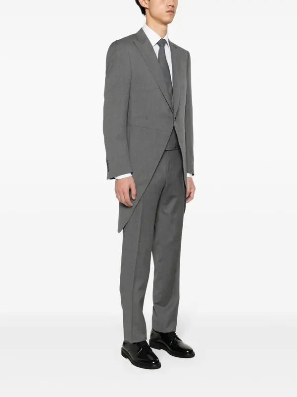 Canali Single-breasted Wool Suit - Grey