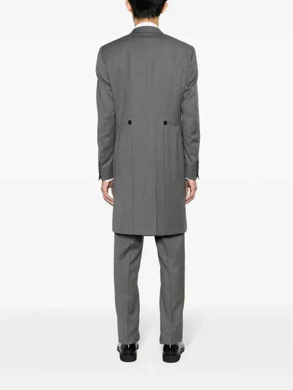 Canali Single-breasted Wool Suit - Grey