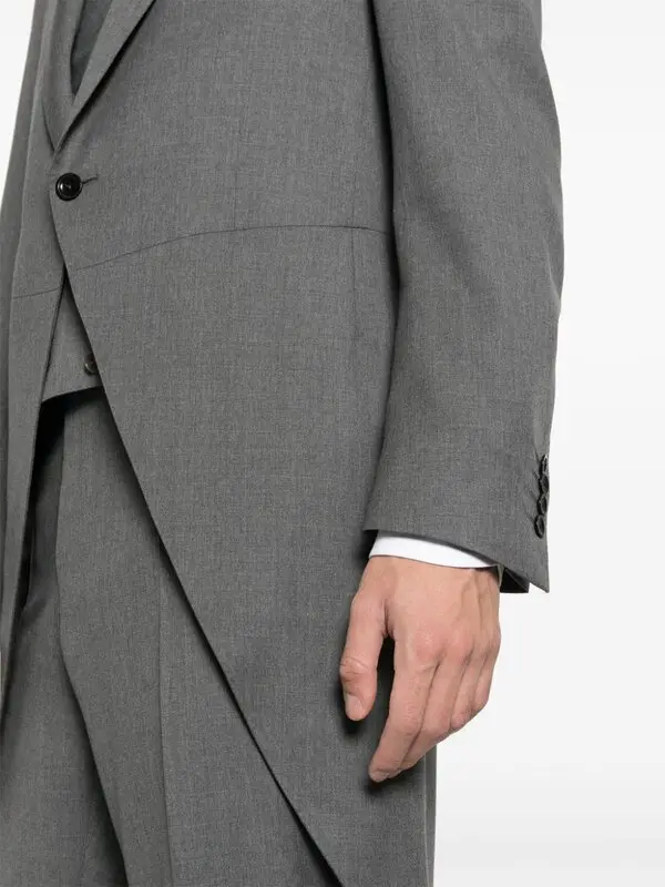 Canali Single-breasted Wool Suit - Grey