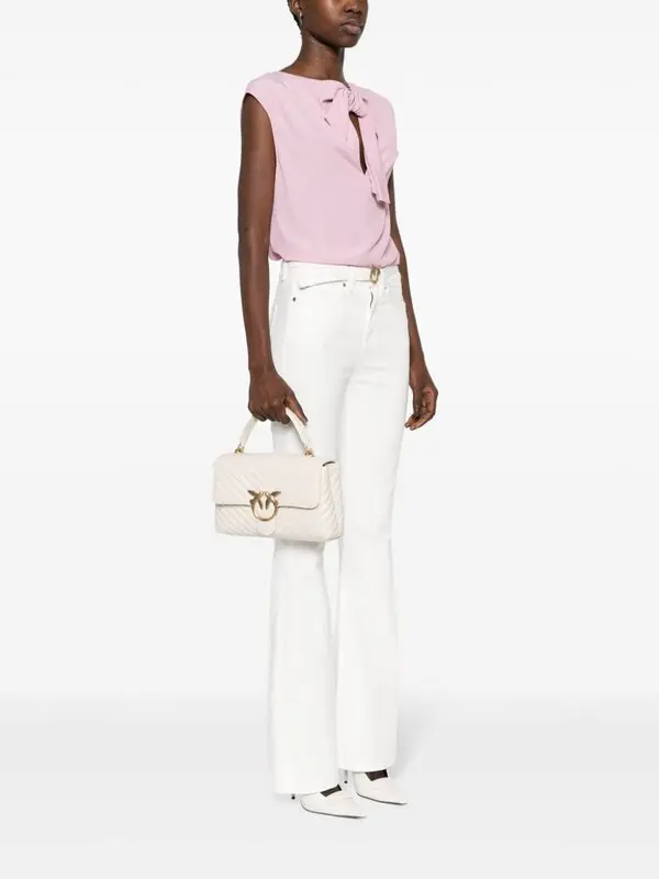 Pinko Love Puff Quilted Shoulder Bag - Neutrals