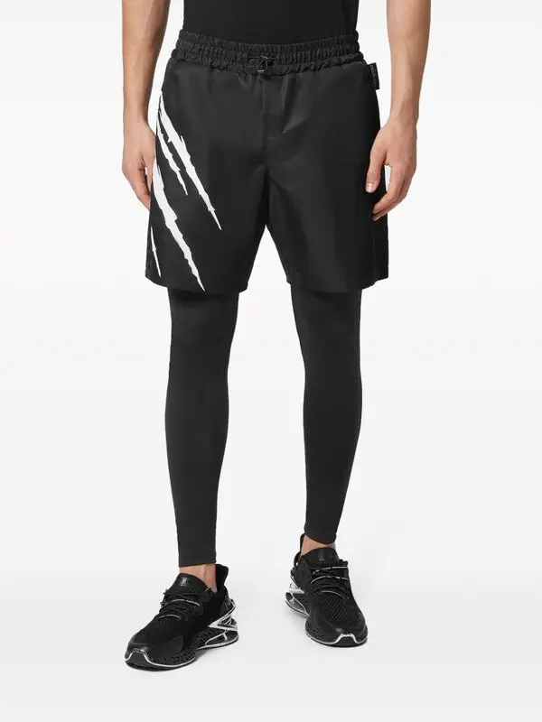 PLEIN SPORT Graphic-print Layered Track Pants