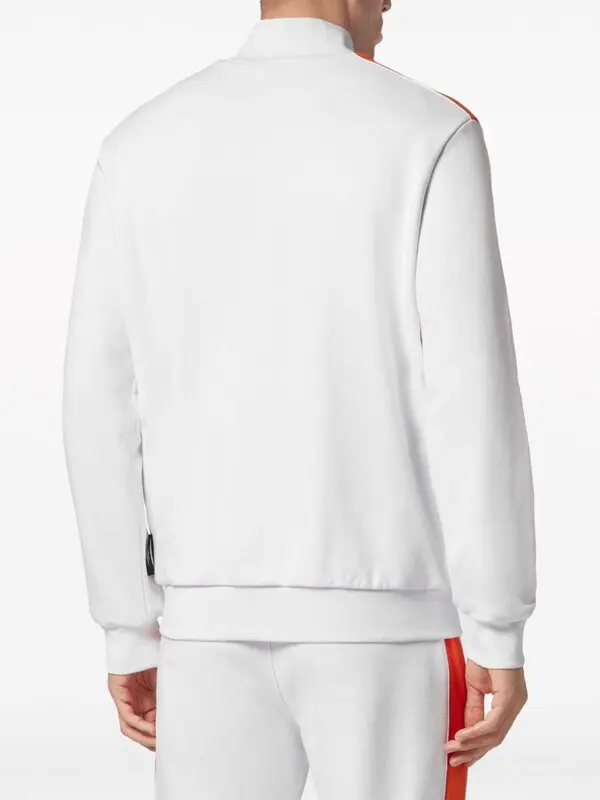 PLEIN SPORT Logo Patch Zip-up Jacket