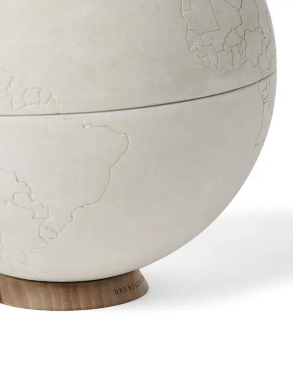 Brunello Cucinelli Engraved Stone Globe