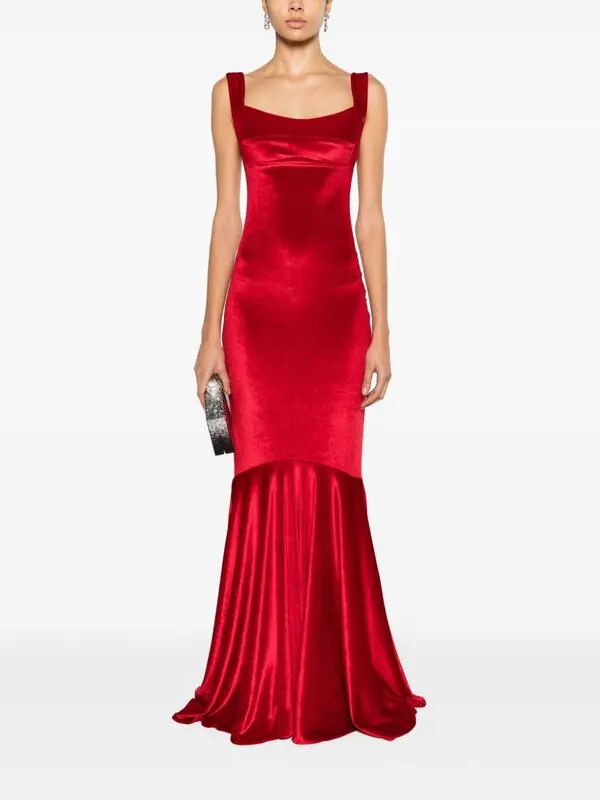 ATU BODY COUTURE Velvet Gown - Red