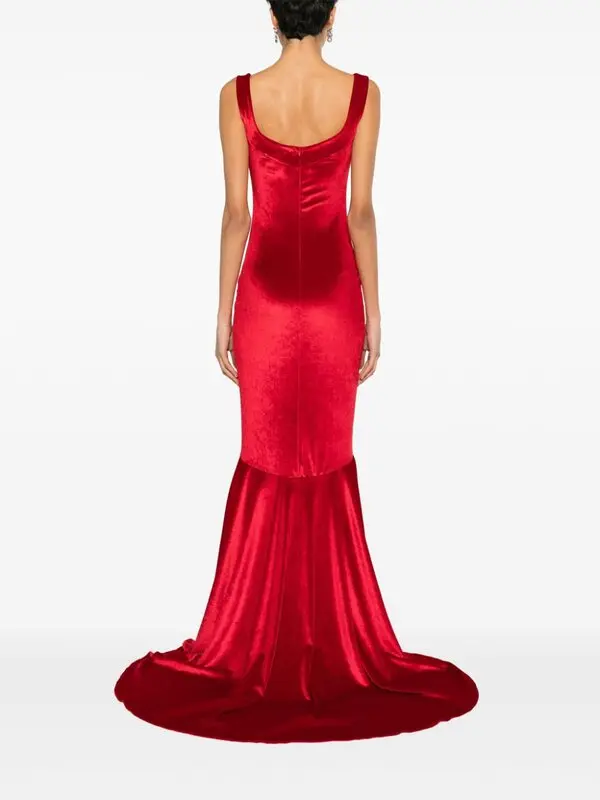 ATU BODY COUTURE Velvet Gown - Red